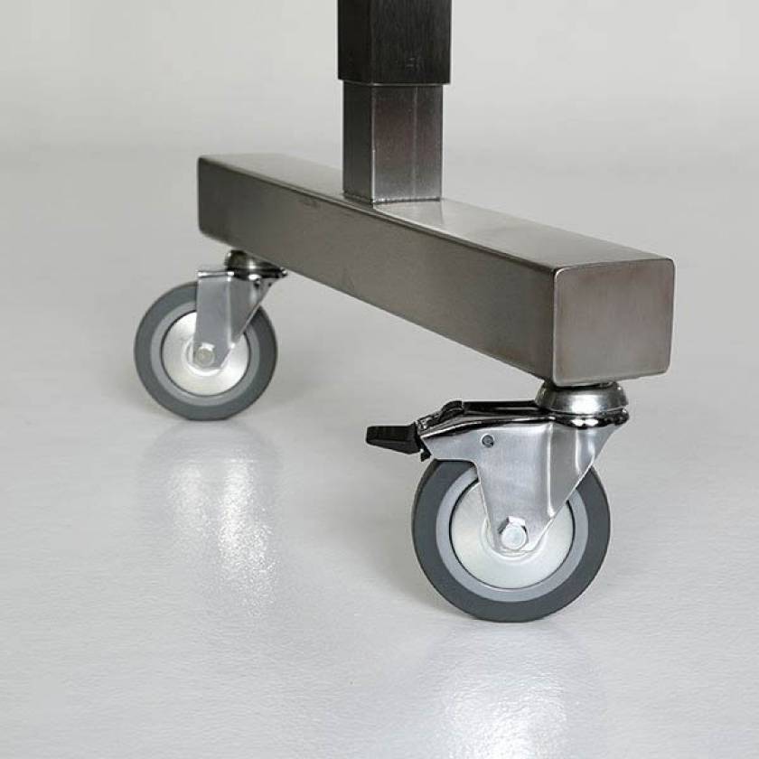 MidCentral Stainless Steel Height Adjustable Instrument Table