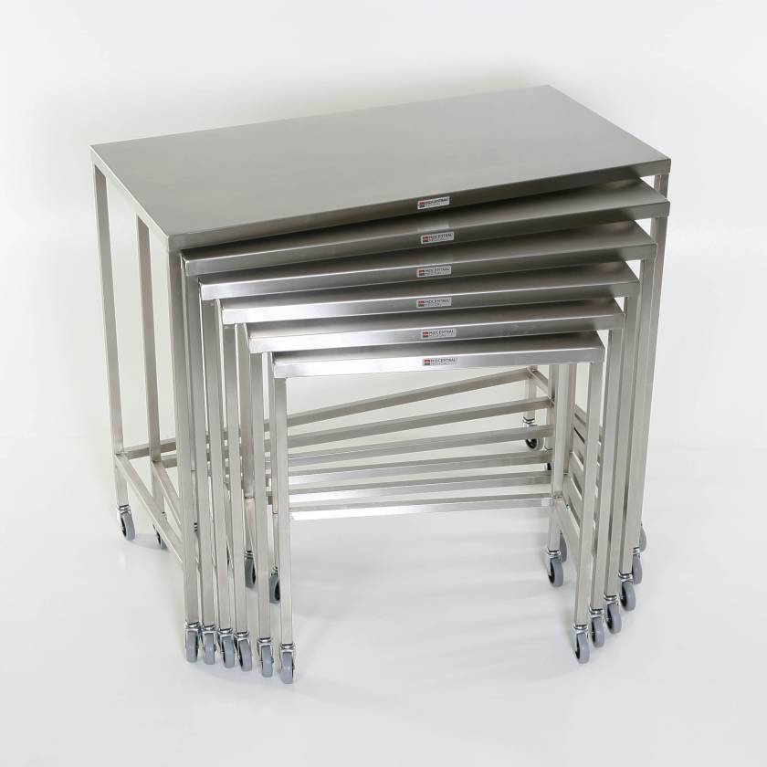 MidCentral Medical Stainless Steel Nesting Instrument Tables