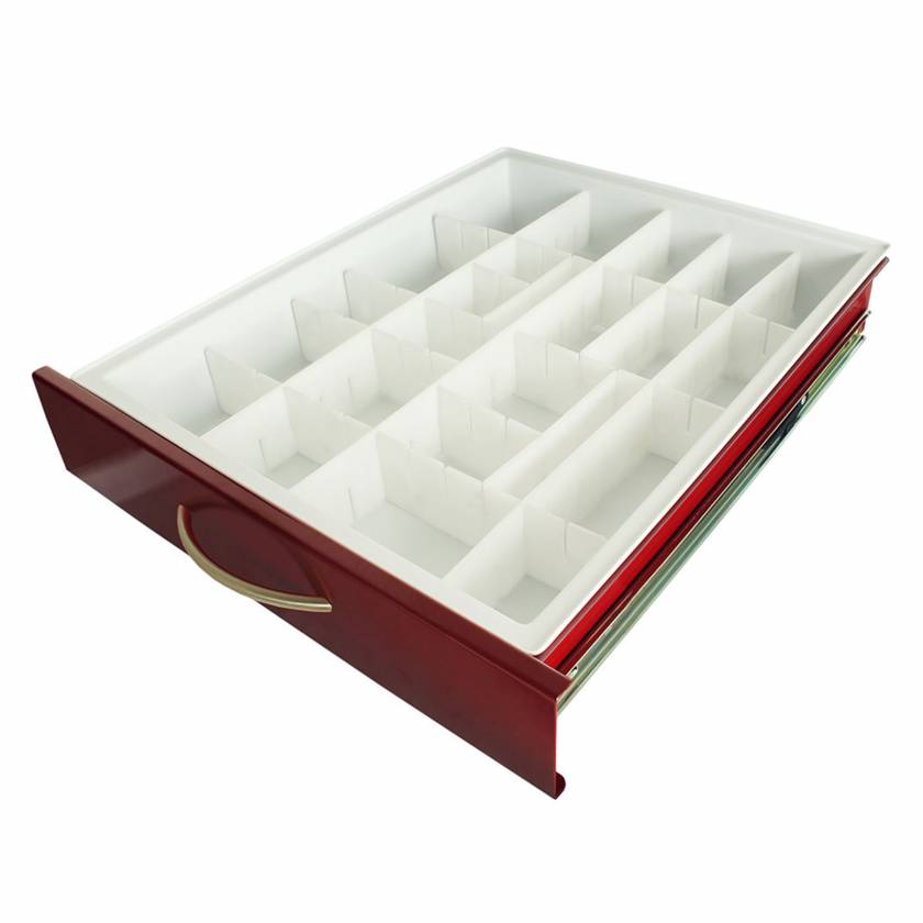 Harloff Divider Set and Drawer Insert Tray for Mini Width Cart 3" Drawers