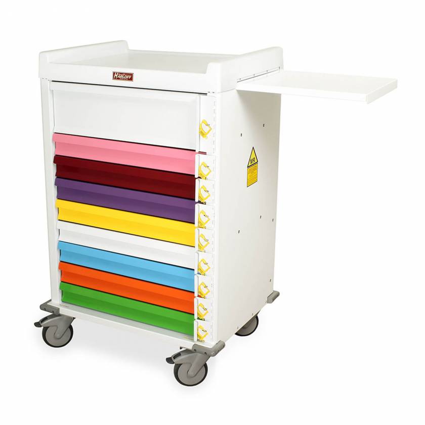 Harloff MR9B-PED 9-Drawer MR-Conditional Pediatric Crash Cart Breakaway ...