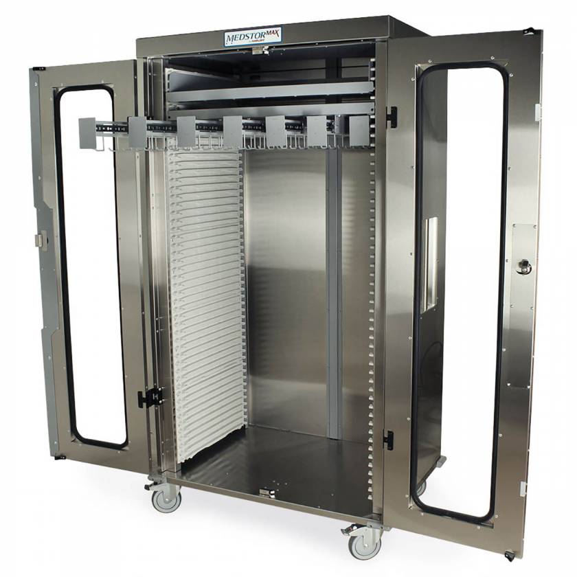 Harloff MSCATH7-8 Double Column MedStor Max Catheter Storage 7-Slide Shelf