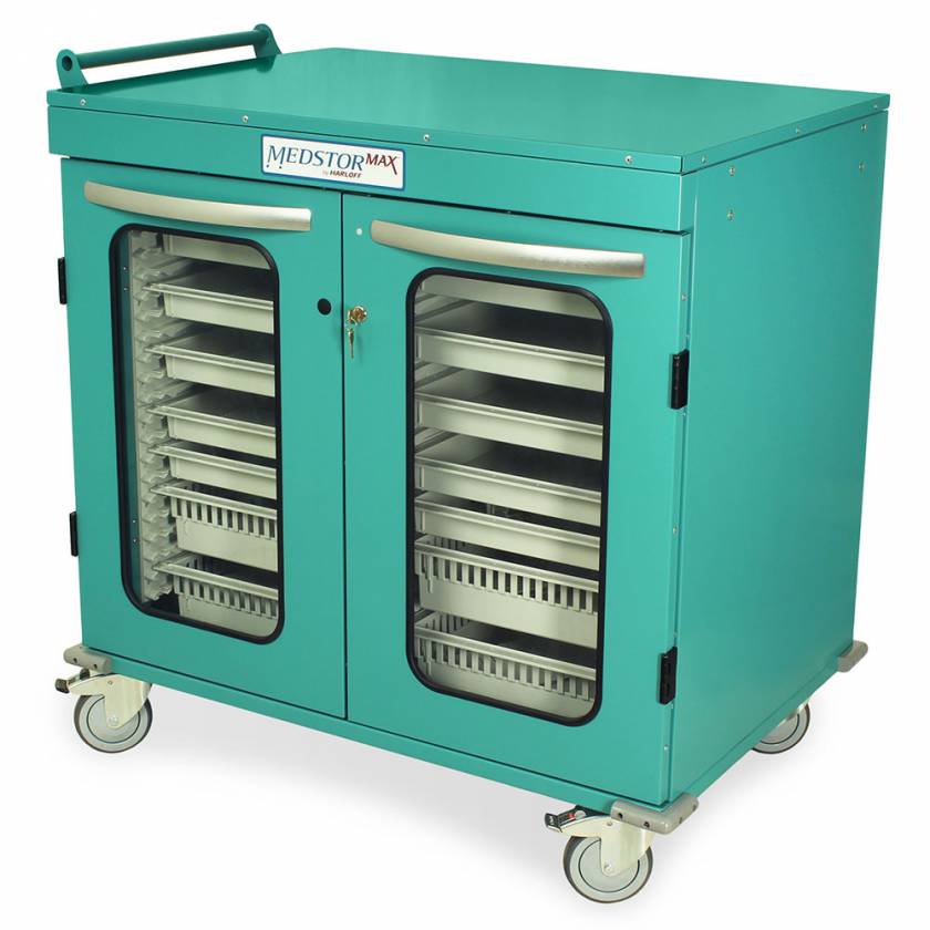 Harloff MSPM42-00GK Half Height Double Column Medical Storage Cabinet ...