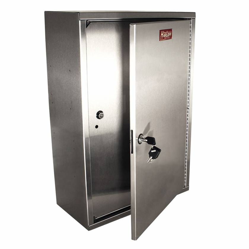 Harloff NCSS24C16 Tall Stainless Narcotic Locking Cabinet