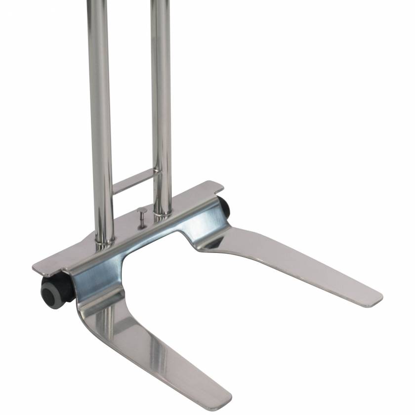 SS Foot Operated Mayo Stand With 20"x25" Tray Pedigo P-1065-SS