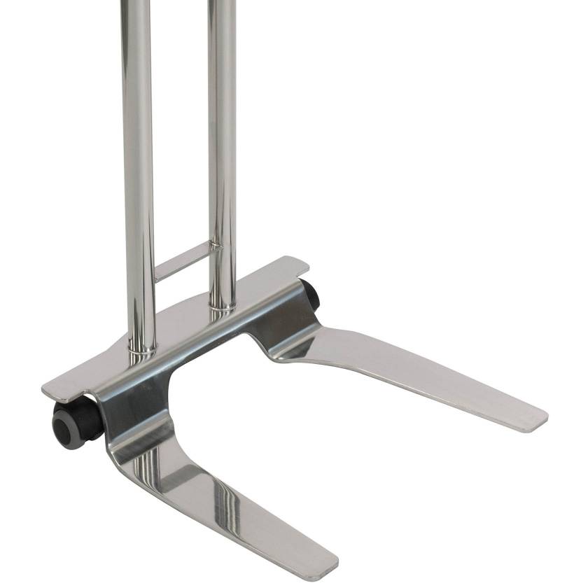 Pedigo SS Mayo Stand With 12 5/8"x19 1/8" Tray with Hand or Foot-Operated