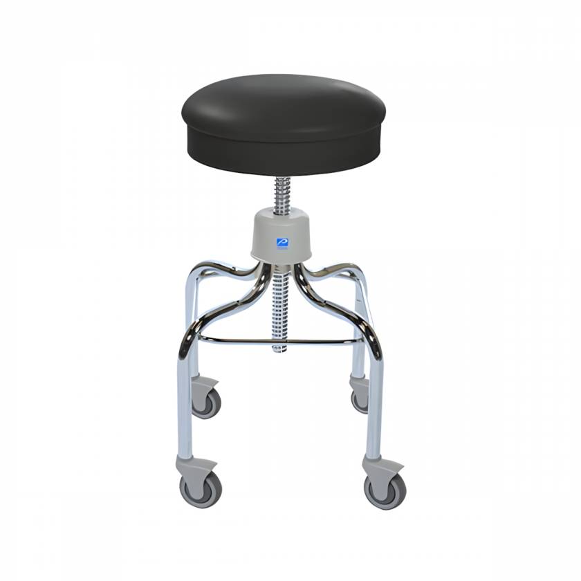 Pedigo P-38 Series Adjustable Chrome Operating Room Stool