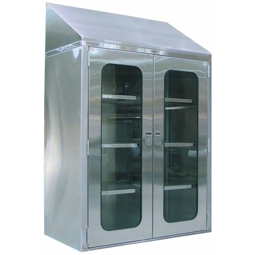 Pedigo Free Standing Sloped Top SS Operating Room Cabinet