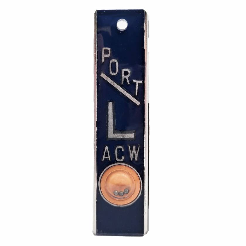 Aluminum Vertical PORT Position Indicator Marker 1/2" 1-3 Initials