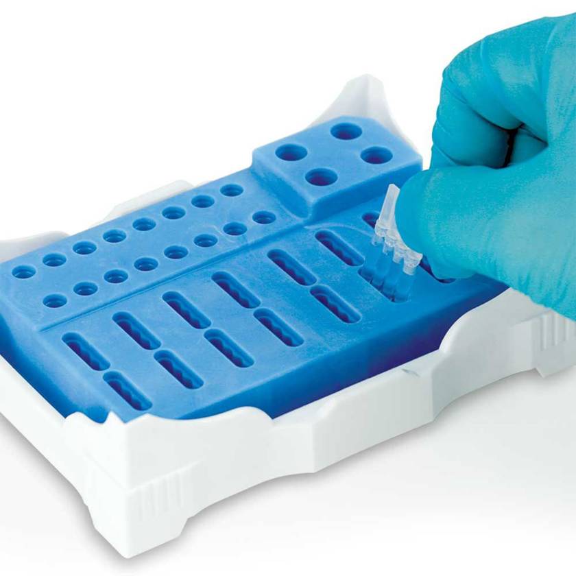 PCR Cold Work Rack for 0.1 mL Corbett® Style 4-Strip PCR Tube