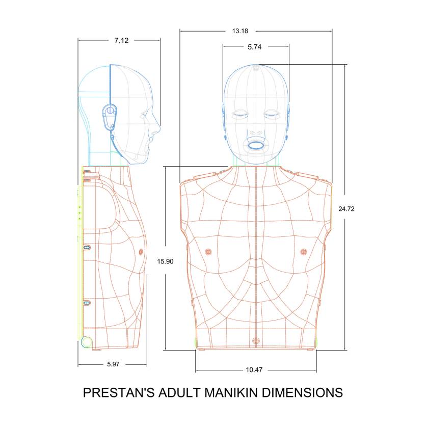 Prestan Female Manikin Diversity Kit with CPR Feedback, 4-Pack