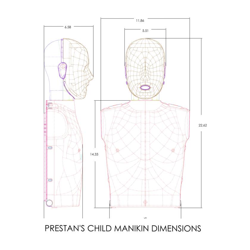 Prestan Child Manikin Diversity Kit with CPR Feedback, 4-Pack