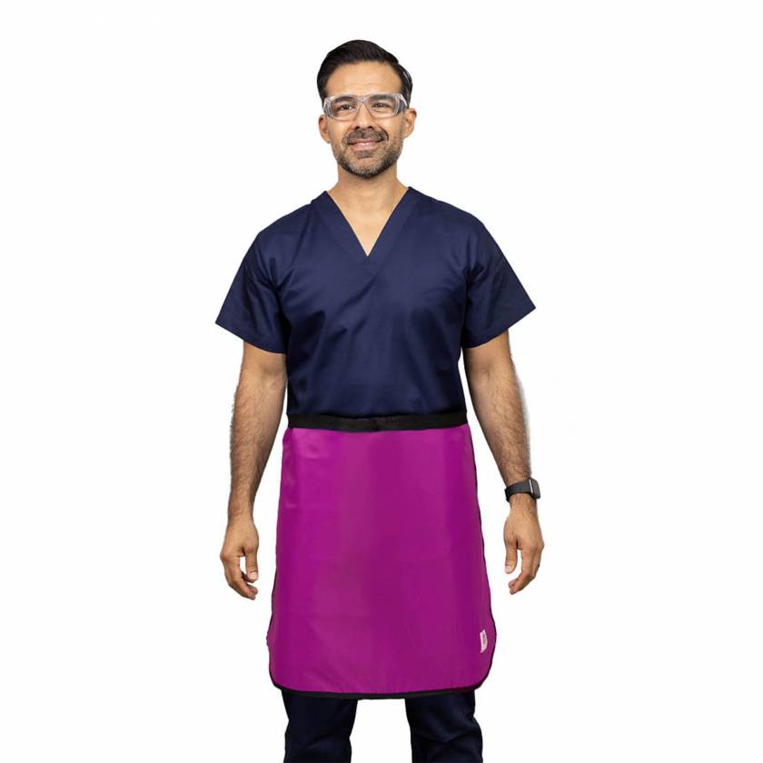 Quickship Radiation Lightweight Lead LapGuard Half Lead Apron