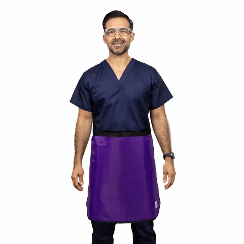 Quickship Radiation Lightweight Lead LapGuard Half Lead Apron