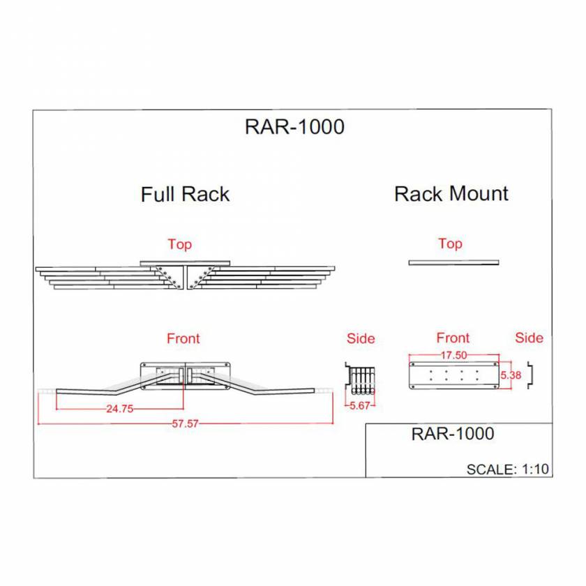 Phillips Safety Wall Mounted Apron Rack with 10 Swing Rods