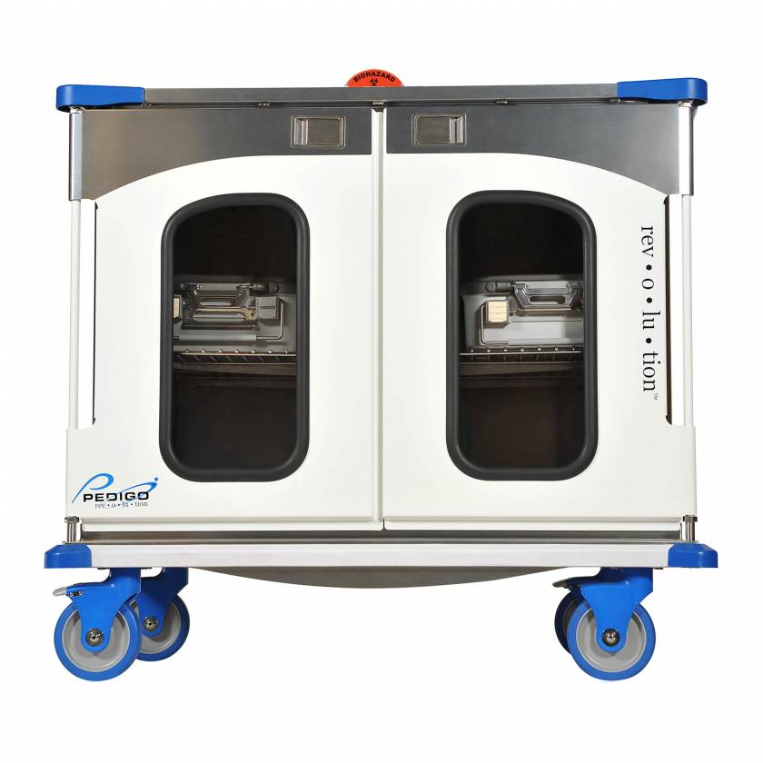 Pedigo RCC-242-B Revolution Closed Surgical Case Cart Double Door
