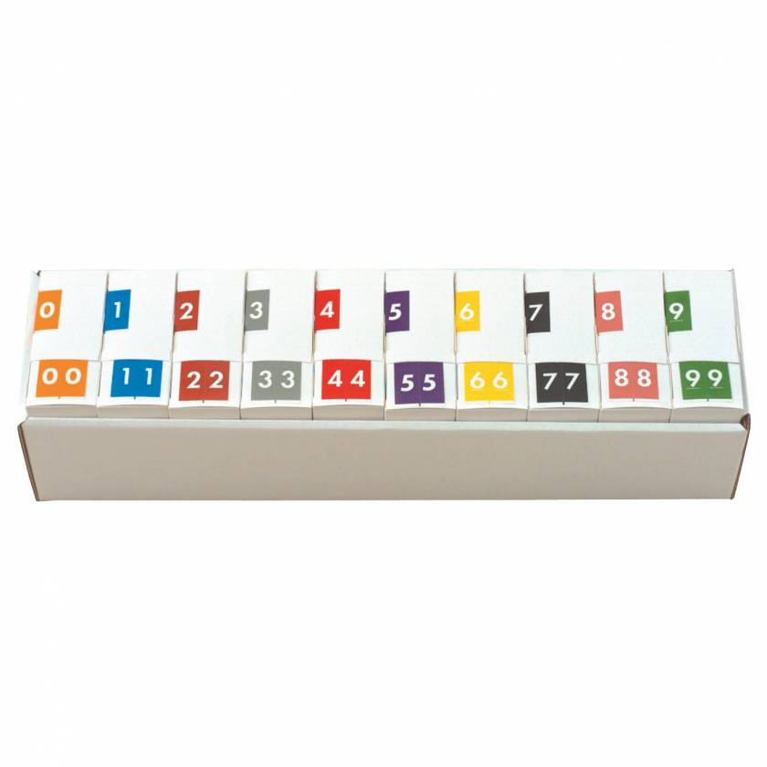 Barkley FNSFM Match SFNM Series Color Code End-Tab Numeric Roll Label