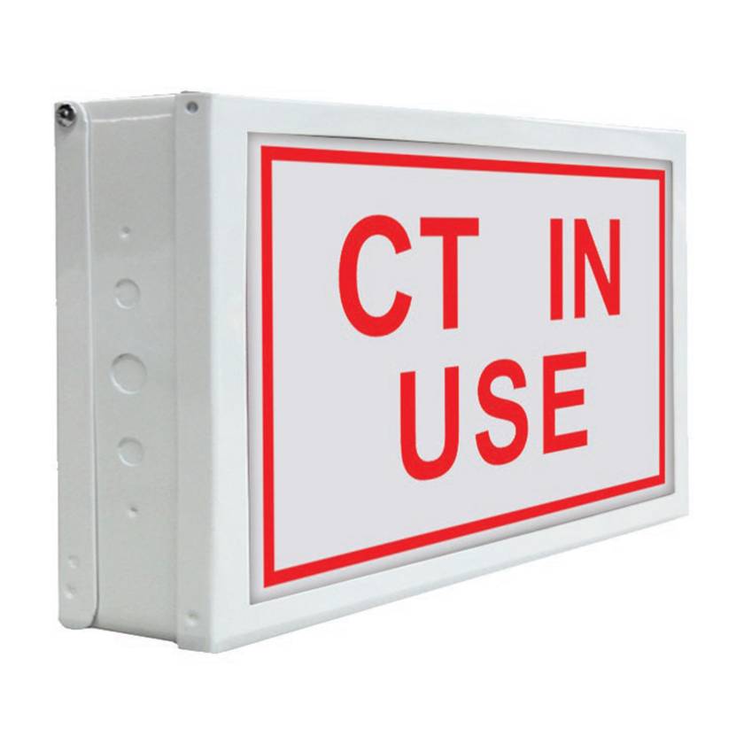 Phillips Safety CT In Use LED Radiation Warning Sign