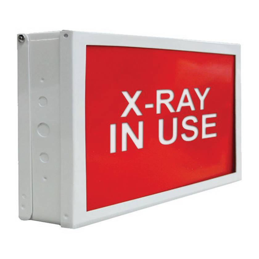 Phillips Safety X-Ray In Use LED Radiation Warning Sign