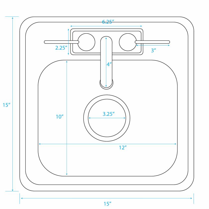 Clinton Cabinet Option Gooseneck Faucet with Wing Levers 022