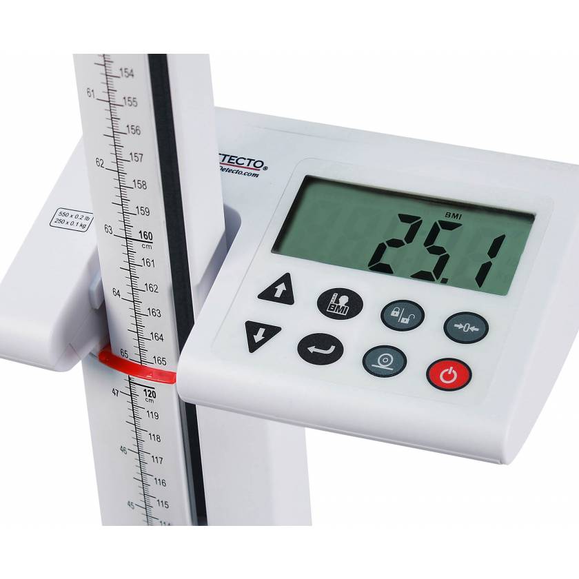 Detecto SOLO solo Digital Clinical Scale with Mechanical Height Rod