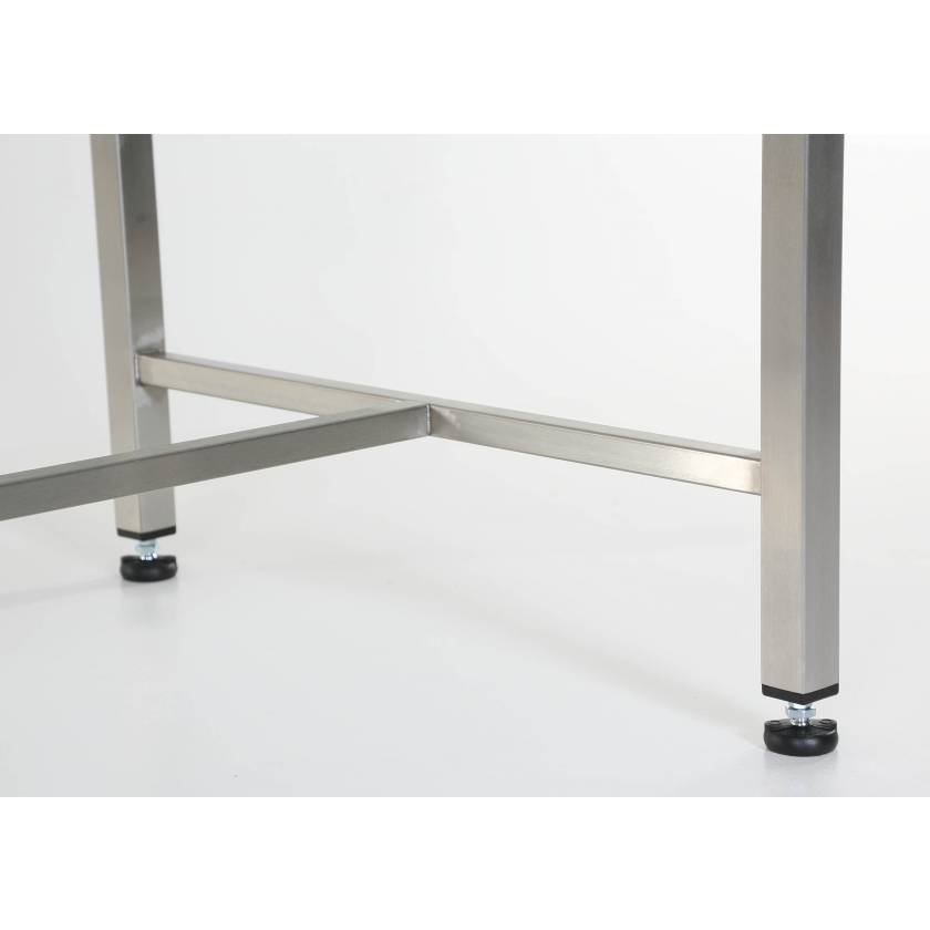 MidCentral Stainless Steel Work Table with H-Brace & Leg Levelers