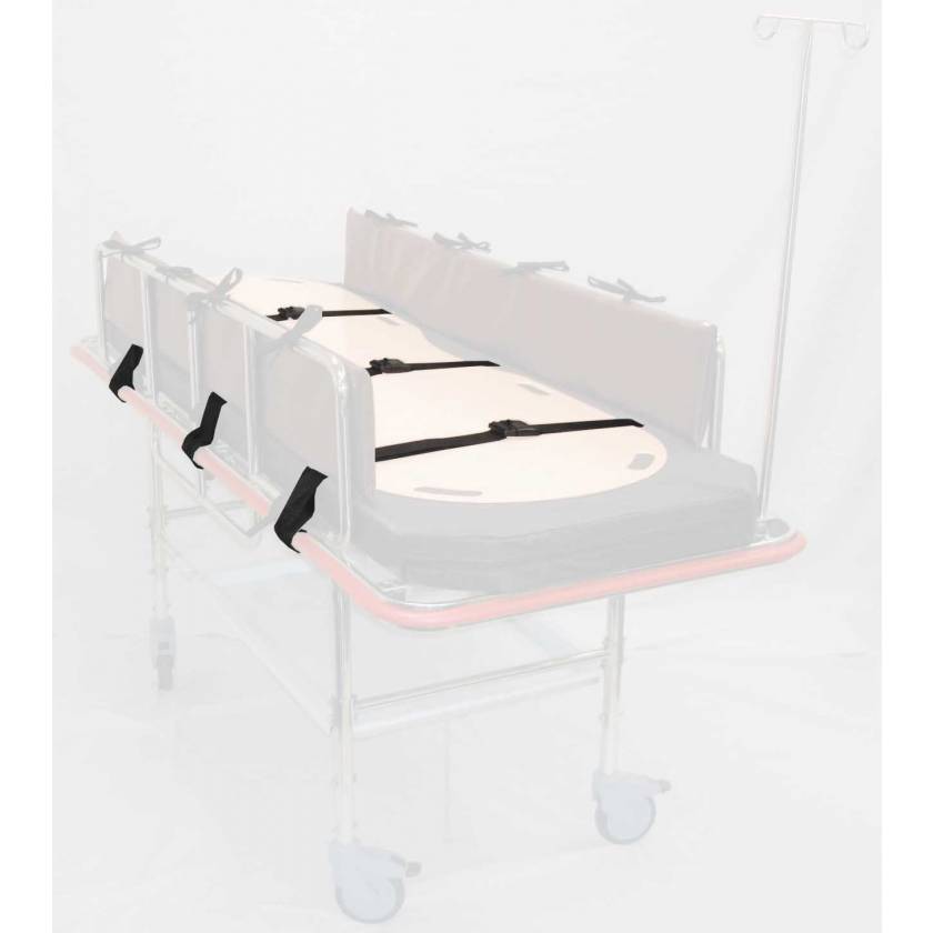 Set of MRI Non-Magnetic Stretcher Safety Straps STM1558-01