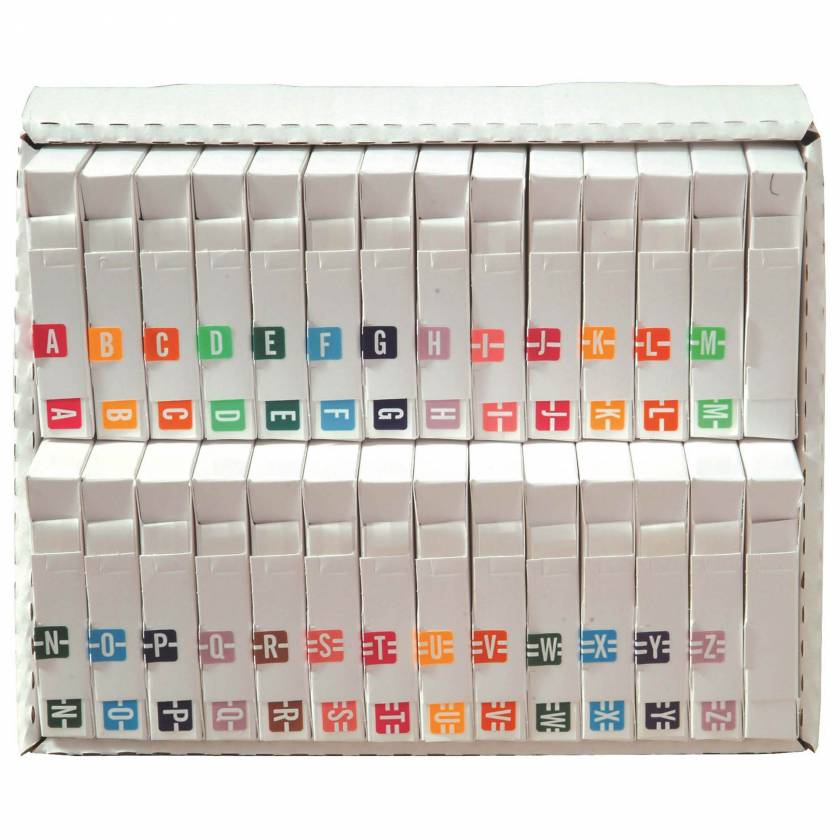 Arden Label Tab Products Match TBAV Series Alpha Roll Vinyl Labels