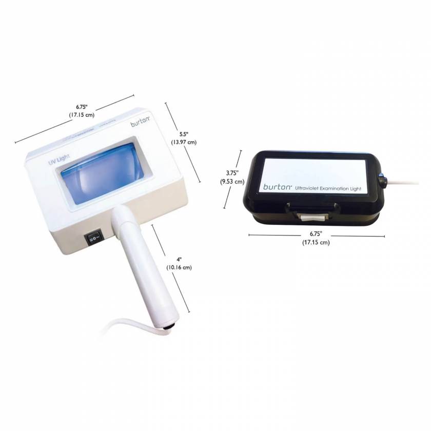 Burton Medical UV Woods Exam Light with or without Magnifier