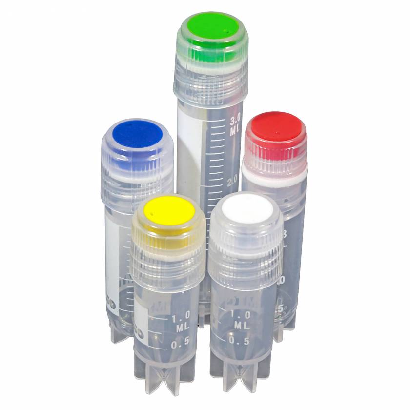 MTC Bio Color Cap Inserts for Cryogenic Vials
