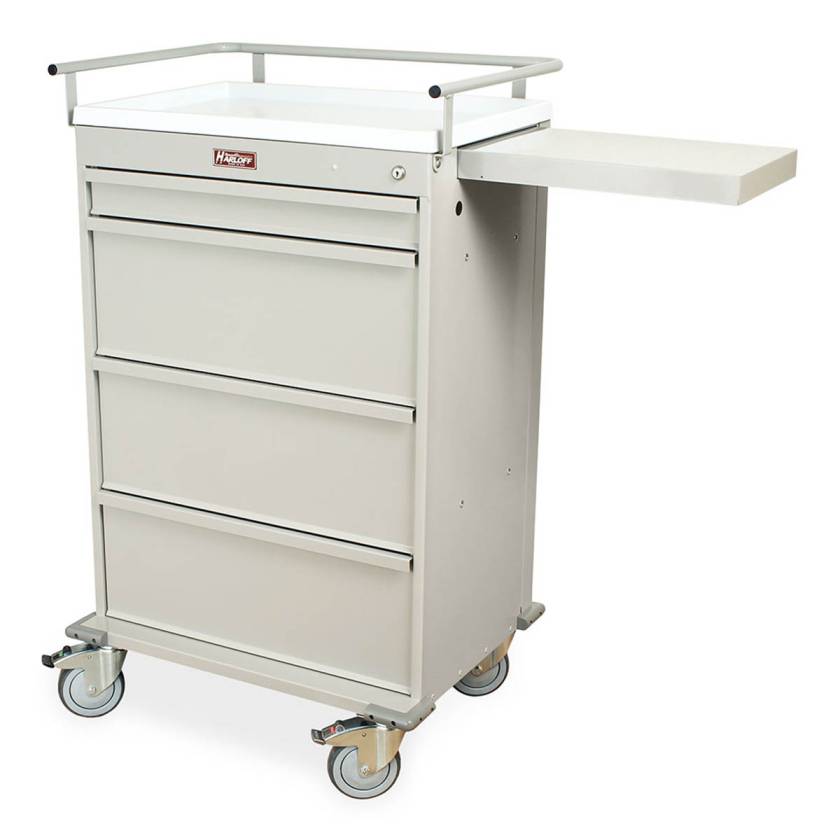 Harloff VLT150MOT Medicine-On-Time Medication Cart with Key Lock