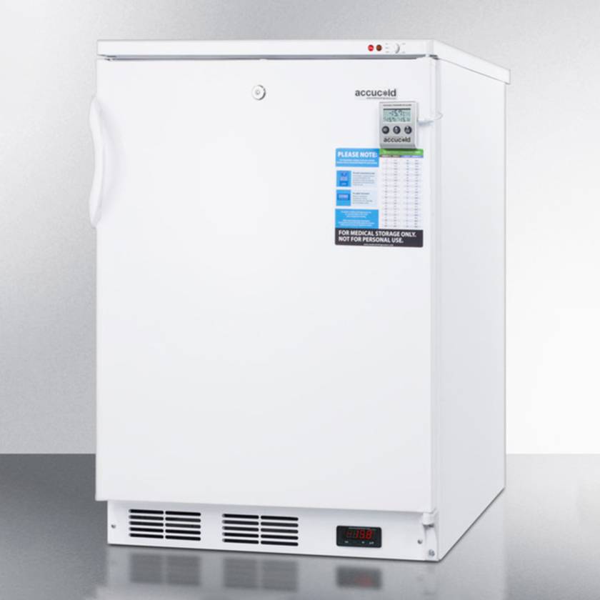 Accucold VT65MLBIVAC Built-In All-Freezer with 3 Wire Baskets