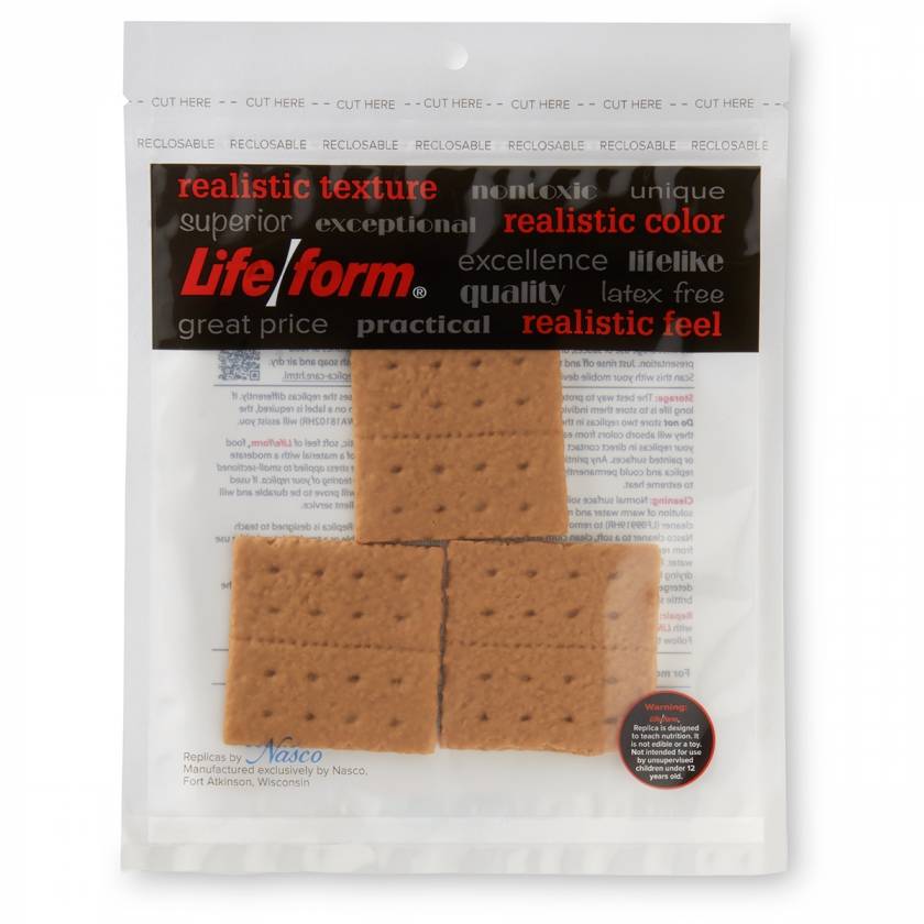 Nasco Life/form Crackers Food Replica - Graham