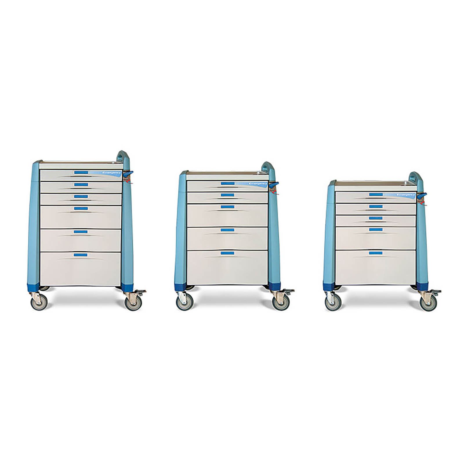 Capsa AM-EM-STD-BLUE Standard Avalo Emergency Cart