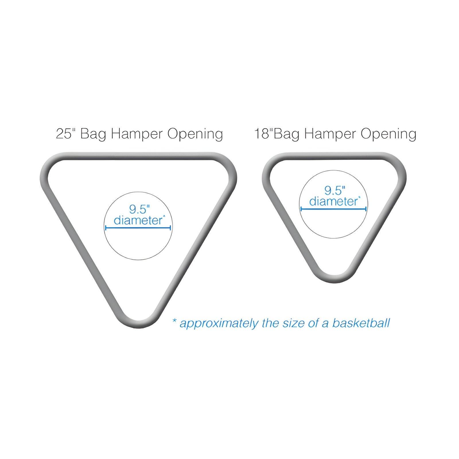 Pedigo Stainless Steel Triangular Linen Hamper with Lid