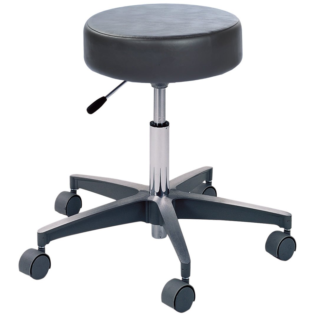 Pedigo Aluminum Base Hand Pneumatic Adjustable Stool