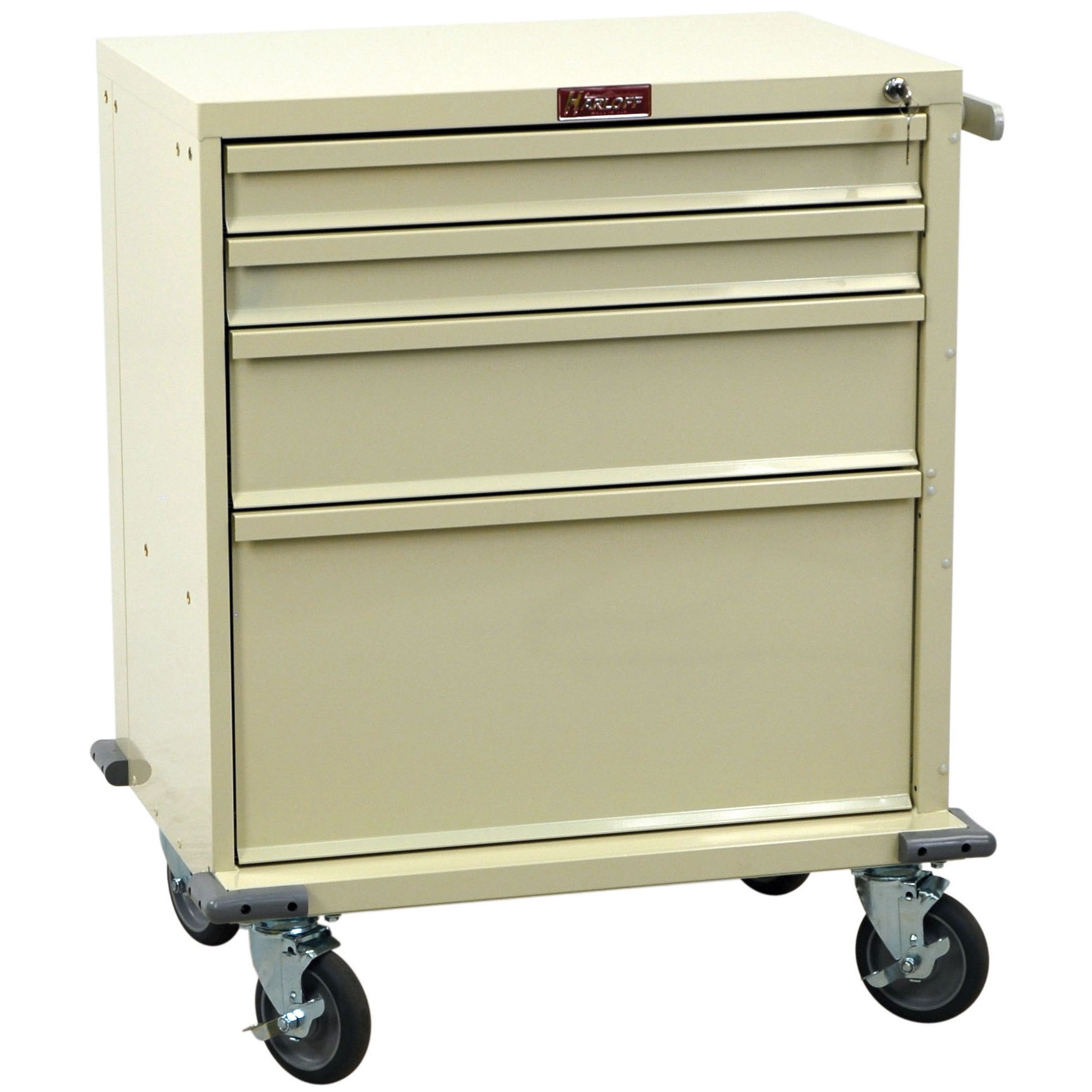 Harloff V24-4K V-Series Four Drawer Treatment and Procedure Cart