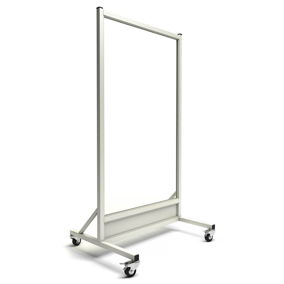 Phillips Safety LB-3060 Mobile Lead Barrier Glass Window 60"Hx30"W