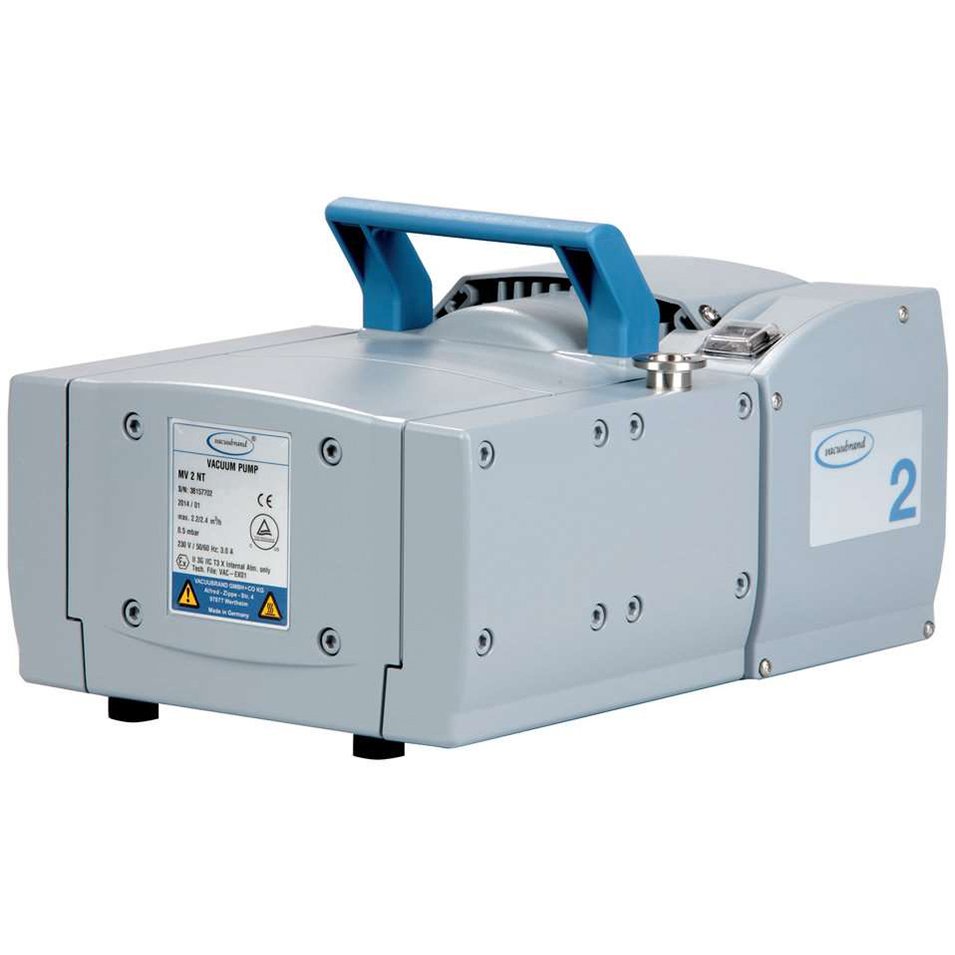 BrandTech 20738003 VACUUBRAND Aluminum-FKM MV2 NT Diaphragm Vacuum Pump