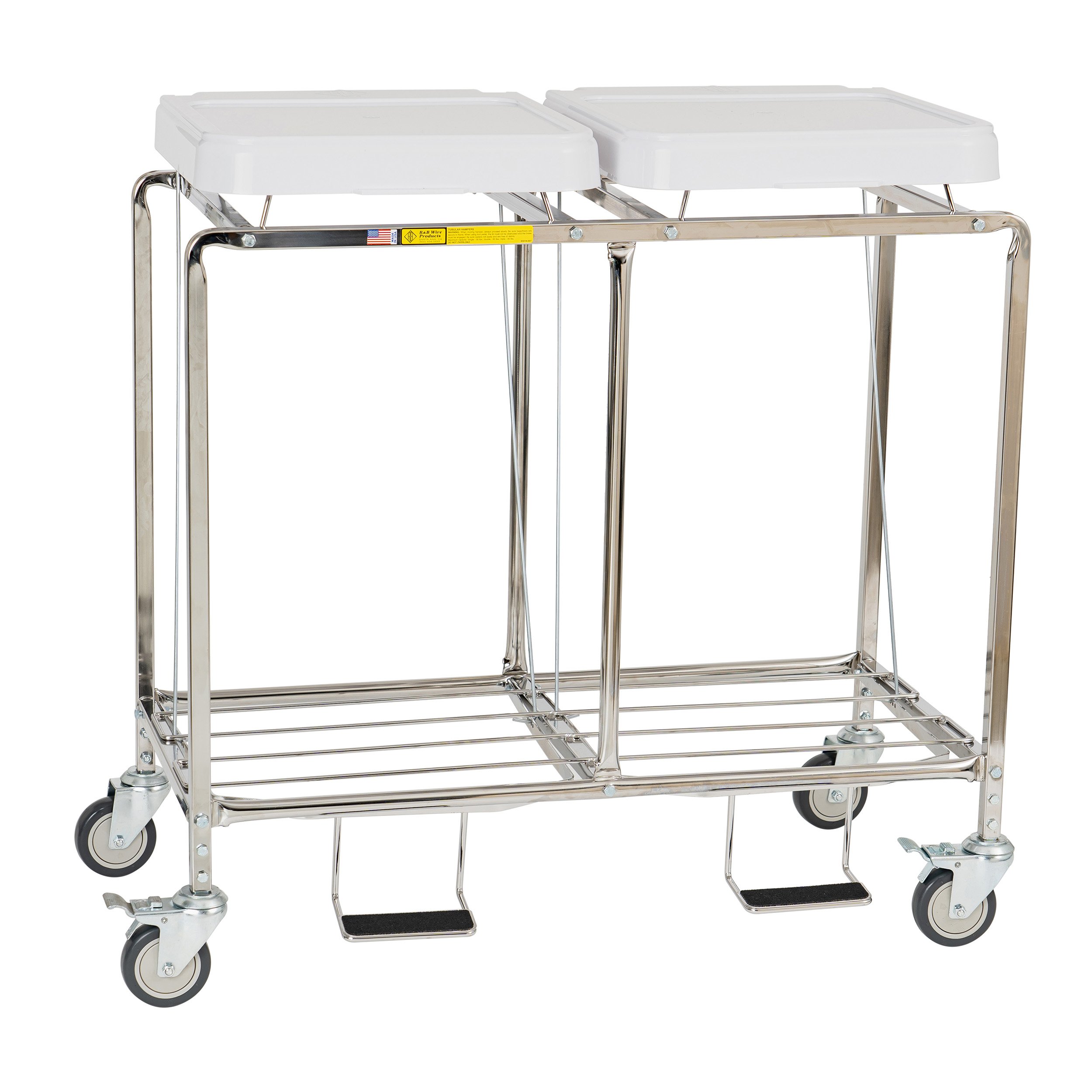 R&B Wire 684 Double Leakproof Hamper with Lid