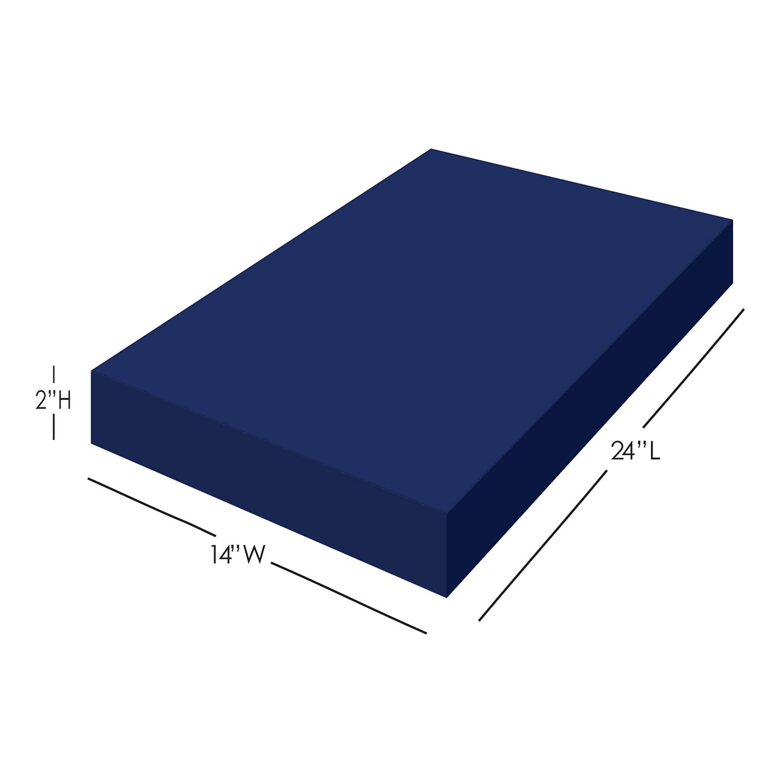 CHP Rectangular Decubitus Foam Positioner 14"Wx24"Lx2" or 3"H