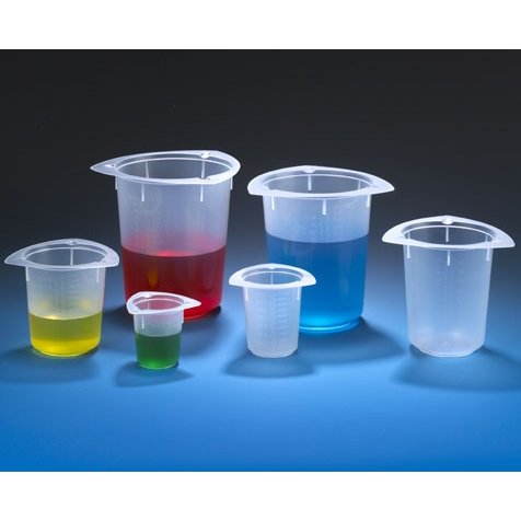 beakers with lids