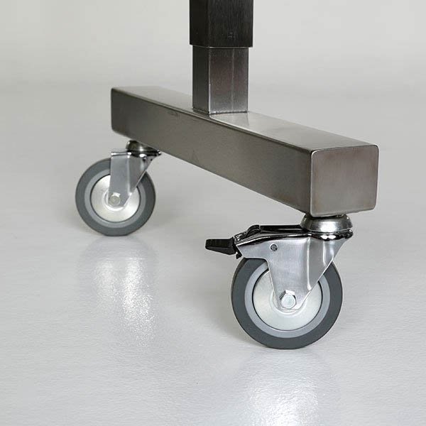 MidCentral Stainless Steel Height Adjustable Instrument Table