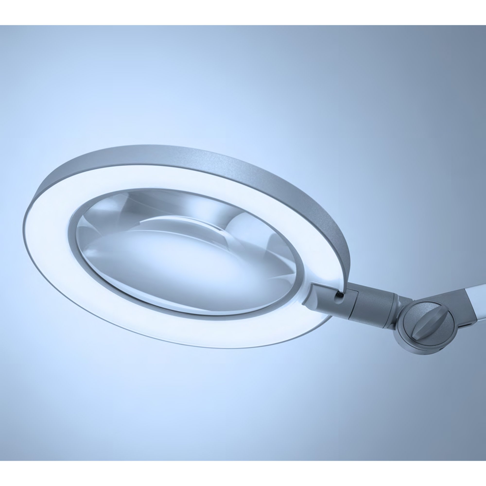 MLD LED Magnifier Light, 31" Double Arm, Table Clamp Mounted