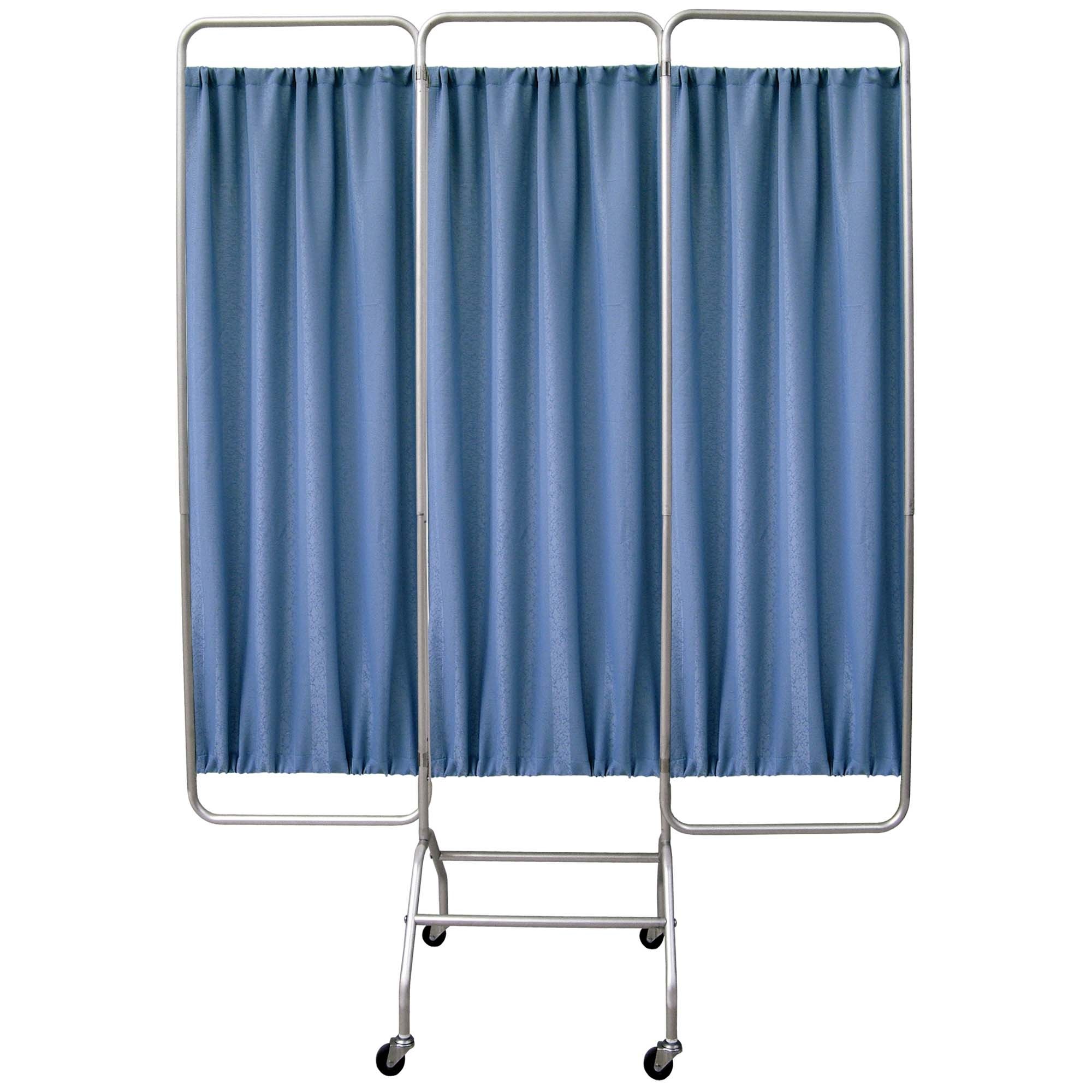 OmniMed 153153 Mobile 3 Section Folding Privacy Screen with Casters