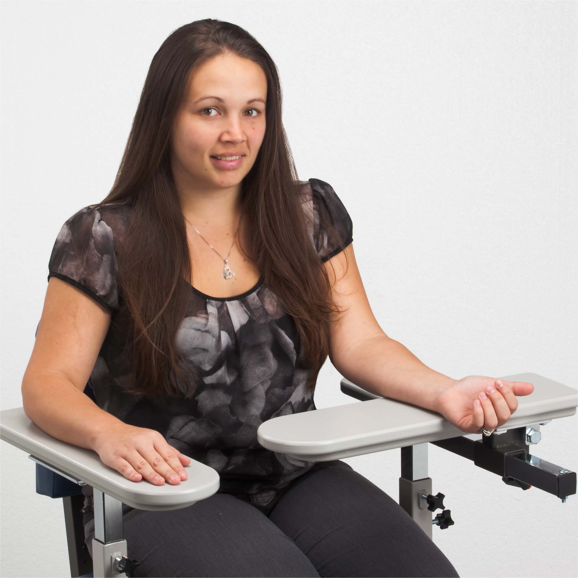 Clinton 665 ClintonClean Stationary Armrests and Straight Flip Arm