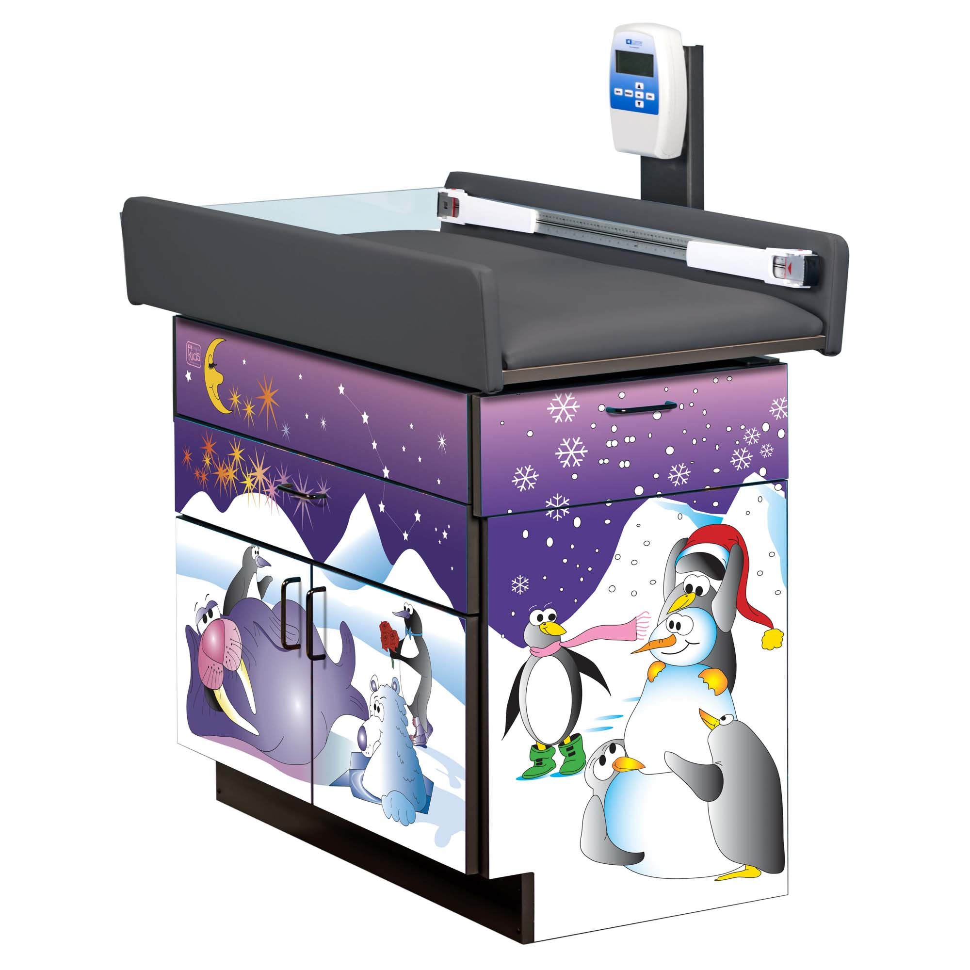 Clinton Complete7831-X Cool Pals Pediatric Scale Table & Cabinets