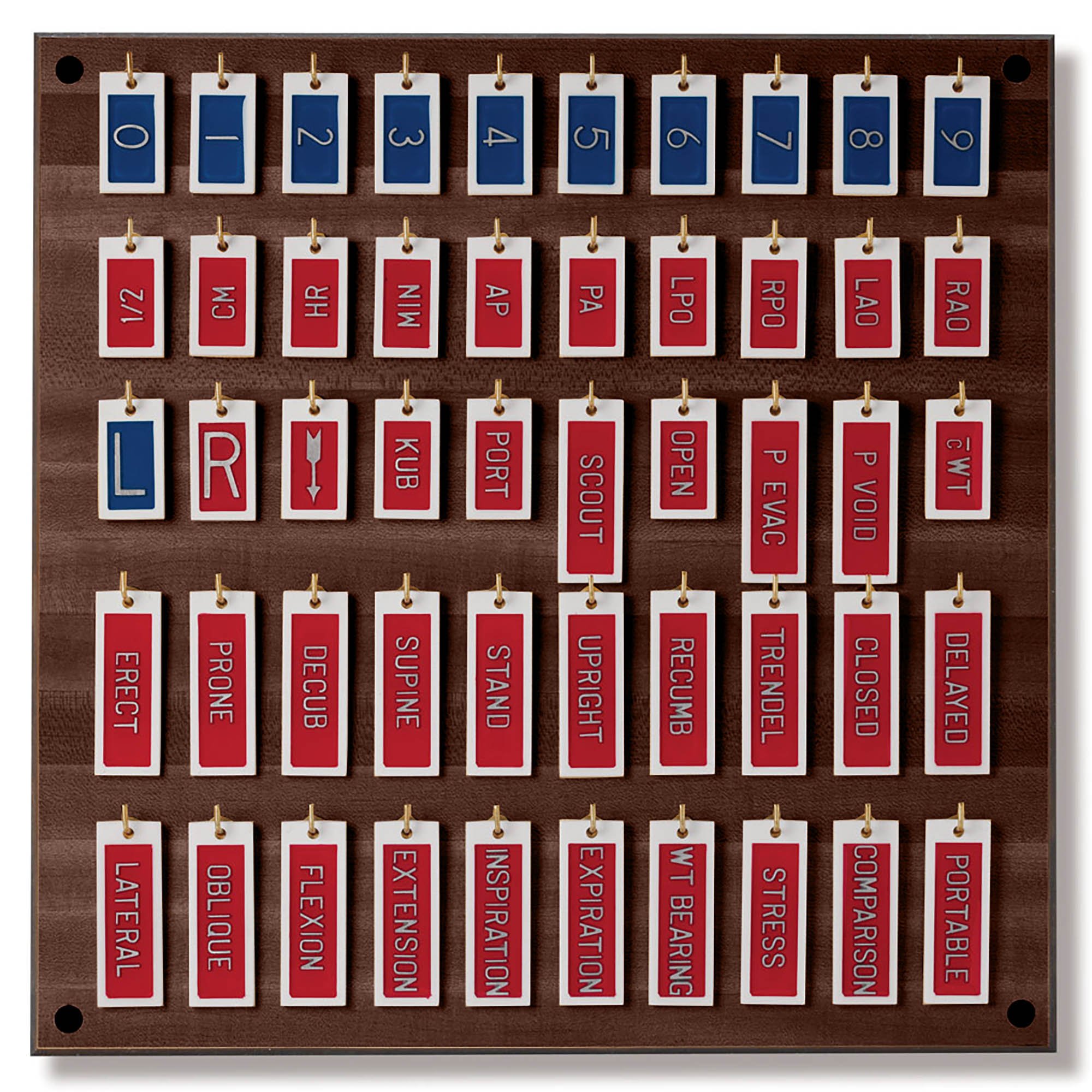 AllCraft Wellman EPS050-S Plastic General Marker Set 3/8" High Letters