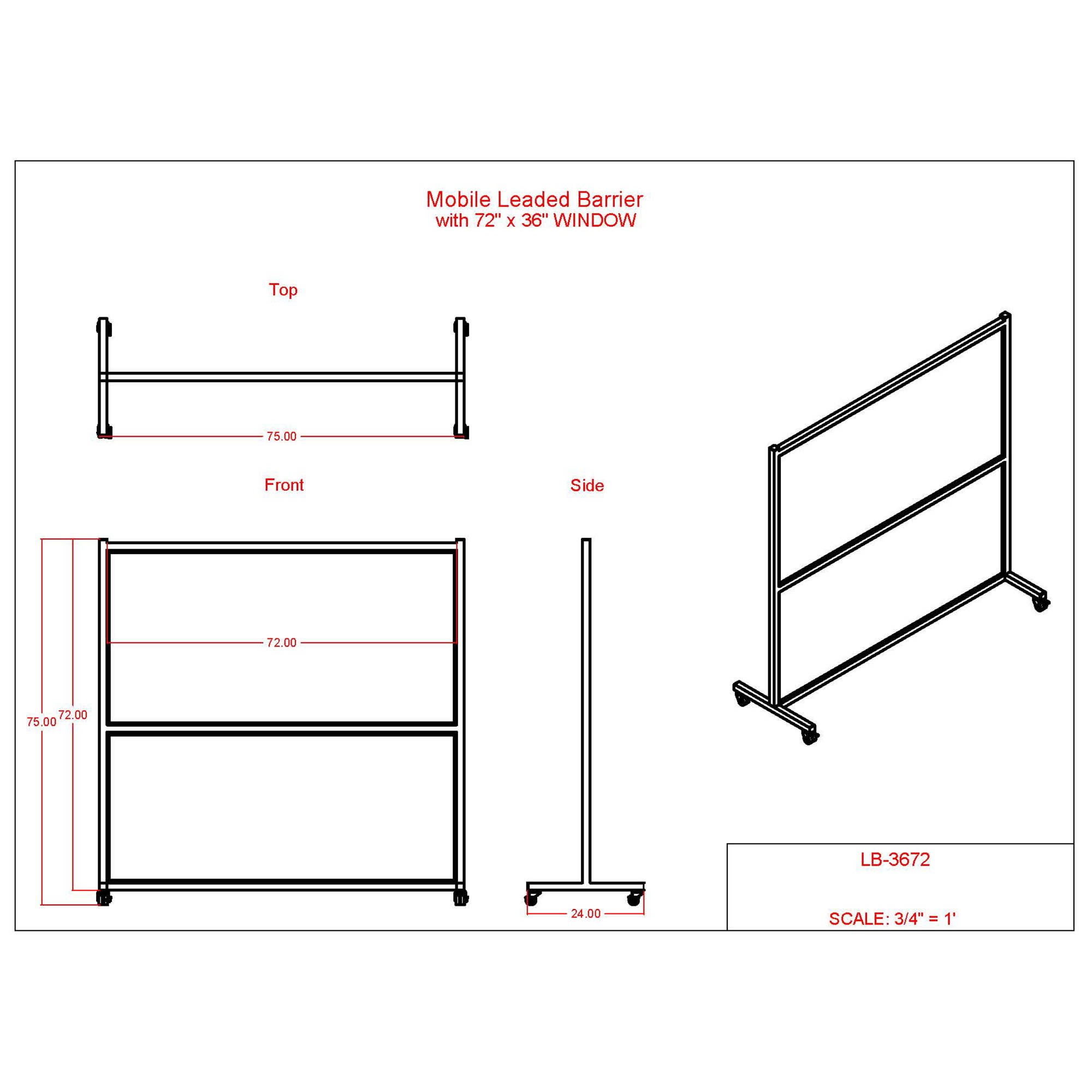 barrier dimensions