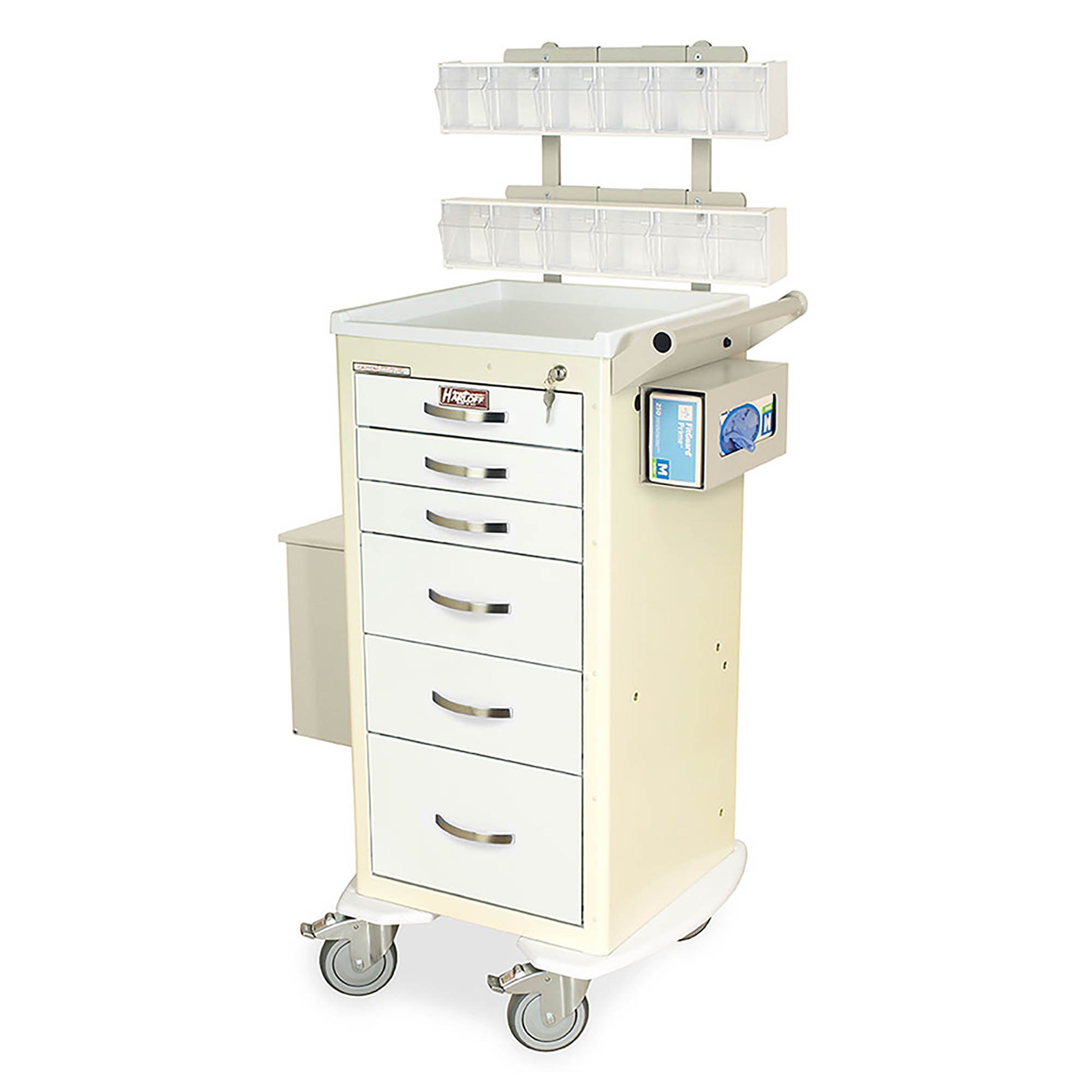 Harloff MDS1830K06 6-Drawer M-Series Tall Anesthesia Car Key Lock