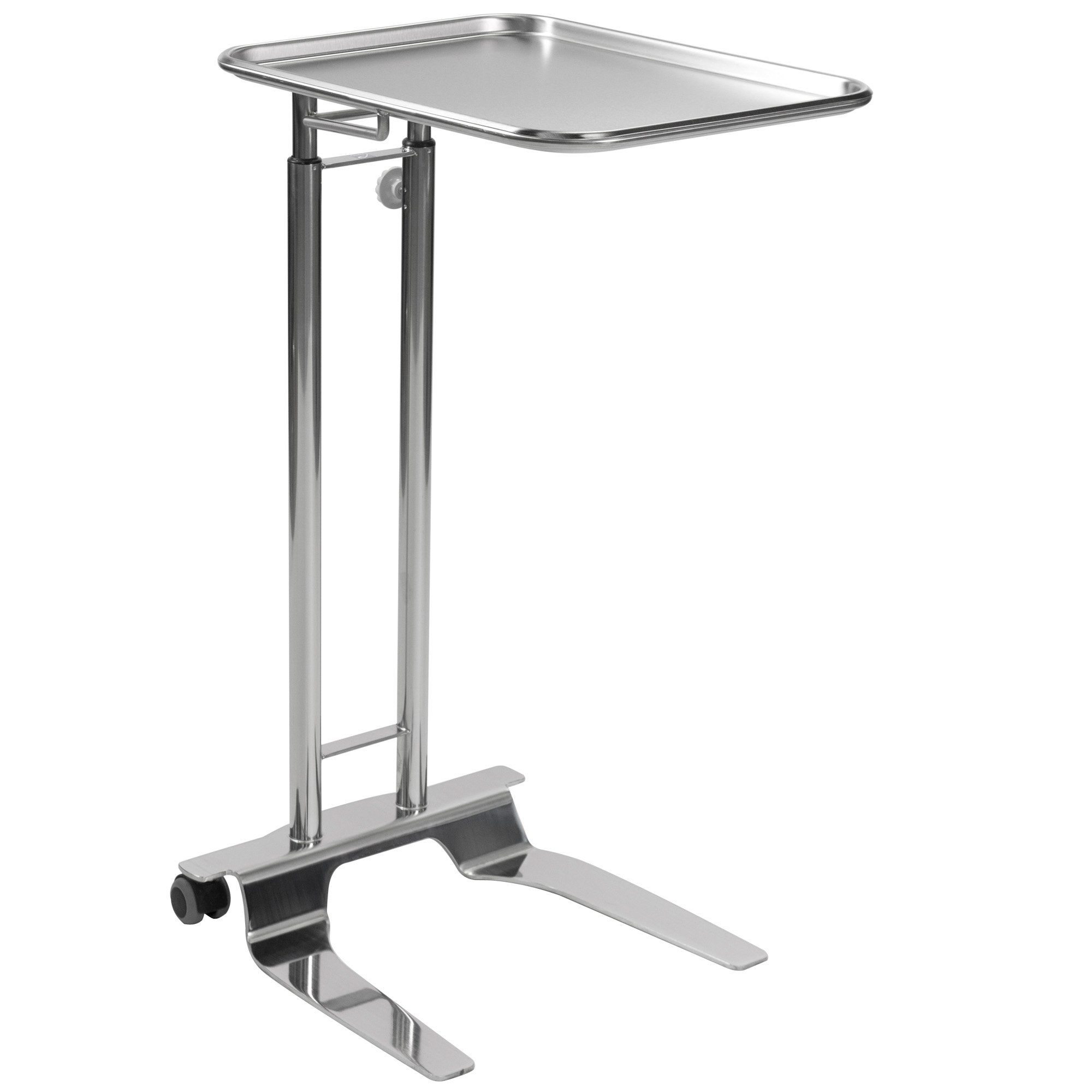 Pedigo SS Mayo Stand With 16.25"x21.25" Tray with Hand or Foot-Operated
